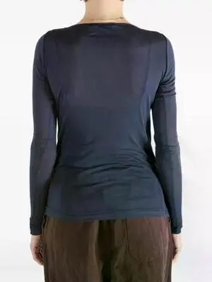 Auralee Long Sleeve Boat Neck T-shirt