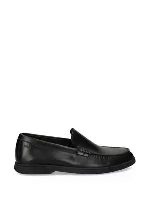 BOSS Leather Penny Slot Moccasins