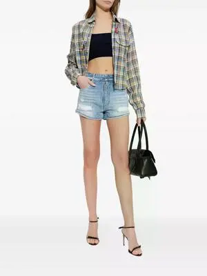 Dsquared2 Embroidered Sleeveless Cropped Top