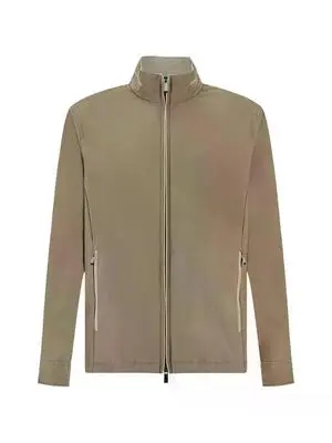 Paul & Shark Alcantara Detail Zip-up Jacket - Neutrals