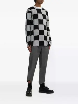 Comme Des Garçons Checkerboard Knit Jumper