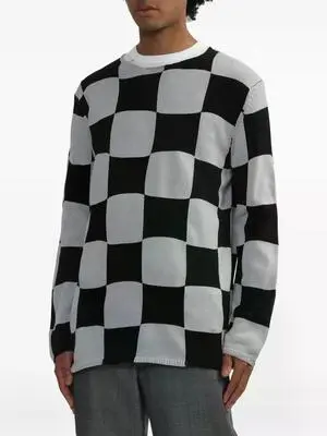 Comme Des Garçons Checkerboard Knit Jumper