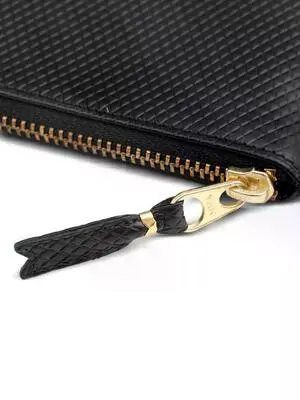 Comme Des Garçons Textured Zip Clutch - Grey