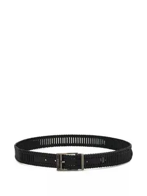 FERRAGAMO Adjustable Woven Leather Belt