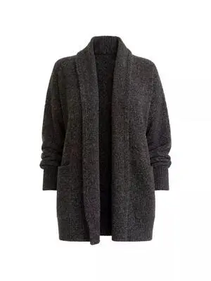 Iris Von Arnim Shawl Pocket Cardigan - Grey
