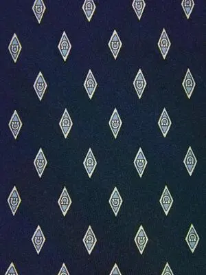FERRAGAMO Micro Gancini Print Silk Tie - Blue