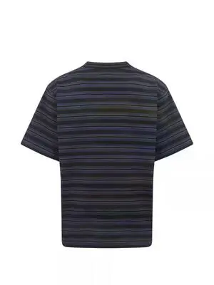 Sacai Horizontal-stripe T-shirt - Black