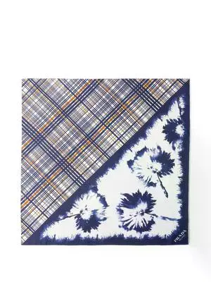 Prada Printed Silk Twill Scarf