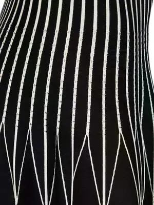 Elisabetta Franchi Knitted Geometric Midi Skirt