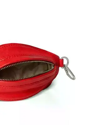 LEMAIRE Balloon Zipped Leather Key Ring - Red