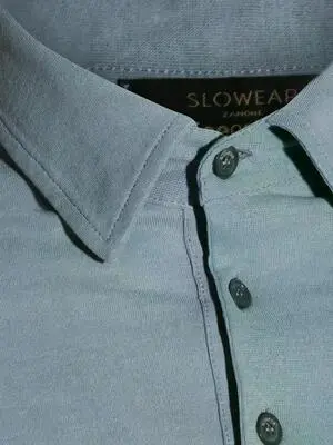 ZANONE Buttoned Polo Shirt - Blue