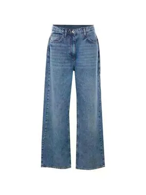 Patrizia Pepe Embroidered Logo Jeans - Blue