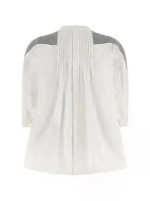 Sacai Asymmetric Hem Crew Neck Sweater