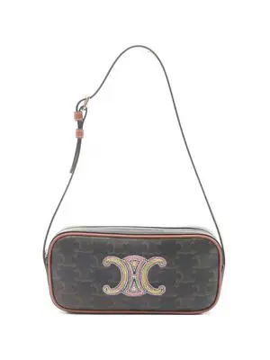 Celine Mini Cuir Triomphe Leather Camera Shoulder Bag - Brown