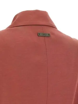 Peserico Double-breasted Peak Lapel Vest With Belt
