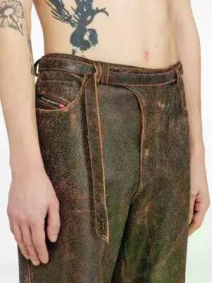 DIESEL® Leather Trousers