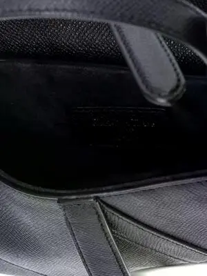 Dior Saddle Handbag Leather Mini Shoulder Bag - Black