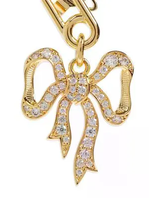 VIVIENNE WESTWOOD Tone Orb And Bow Safety Pin Earrings