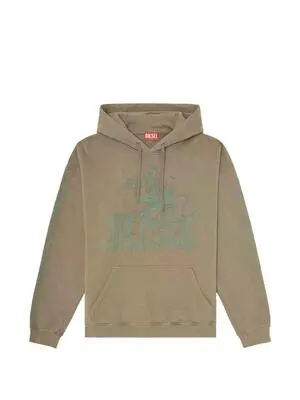 DIESEL® Graphic Print Hoodie - Brown