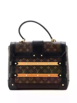 LOUIS VUITTON Trianon Monogram Canvas Pm Satchel - Black
