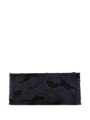 Dior Book Camouflage Embroidered Canvas Large Tote Bag - Blue