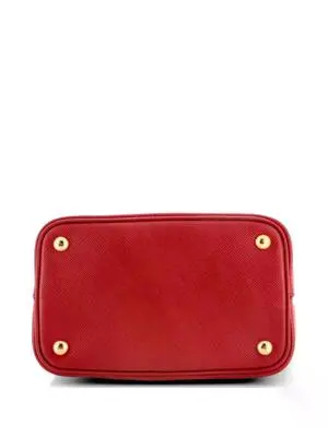 Prada Panier Saffiano Leather Medium Bucket Bag - Red