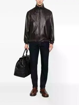Emporio Armani Logo-patch Five-pockets Jeans - Blue