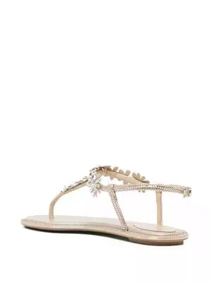 Rene Caovilla Eva Embellished Slingback Sandals - Neutrals
