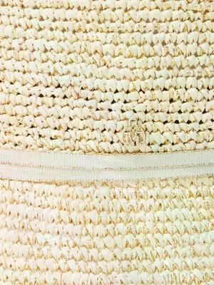 MAISON MICHEL Lila Ribbon Straw Hat