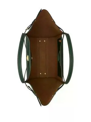 TOD'S Medium Timeless Tote Bag With Gold-tone Buckle - Green
