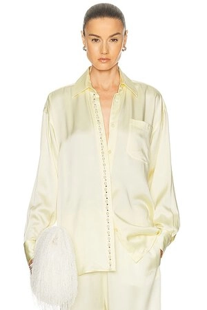 Stella McCartney Embellished Pearl Shirt - Buttermilk