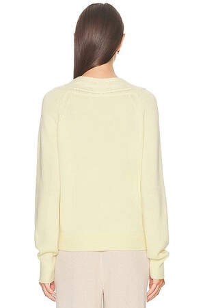 Guest In Residence The Varsity V Neck Sweater - Mist