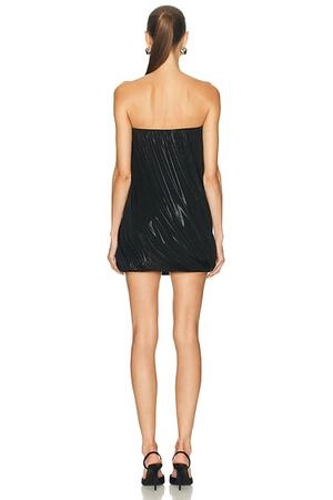 Norma Kamali Strapless Twist Mini Dress