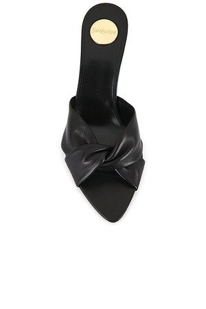 Saint Laurent Franciane Mule Sandal - Nero