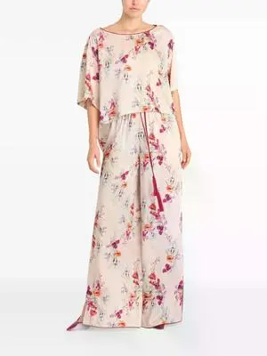 Cinq À Sept Floral Print Layered Blouse
