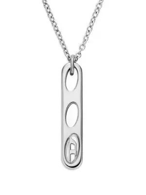 DIESEL® Oval D Logo Pendant Necklace