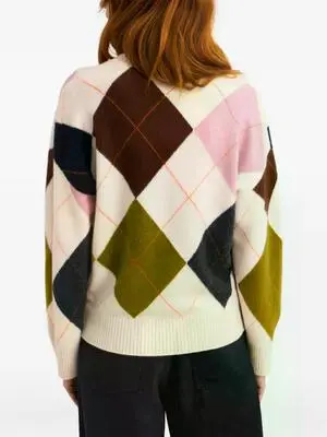 Pringle Of Scotland Argyle Lambswool Crew Neck Sweater - Neutrals