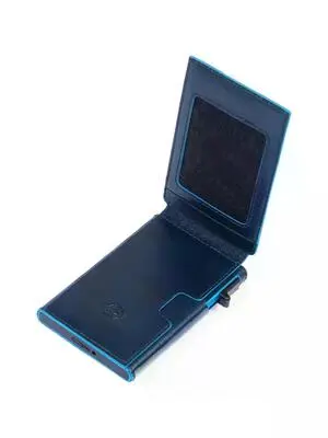 PIQUADRO Pop-up Card Holder - Blue
