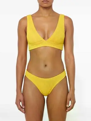Hunza G Carla Textured Bikini Set - Yellow