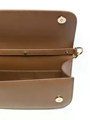 Dolce & Gabbana Calfskin Leather 3.5 Crossbody Bag - Brown