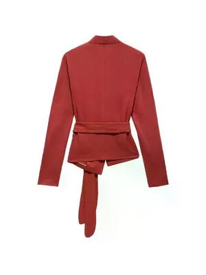 Shanghai Tang Belted Wrap Jacket