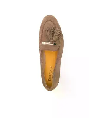 DOUCAL'S Suede Tassel Detail Loafers