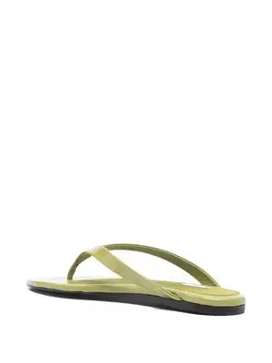 AMI Paris Leather Flat Sandals