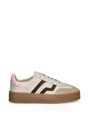 Gant Cuzmani Suede Stripe Platform Sole Lace-up Sneakers - Neutrals