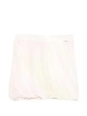 TWINSET Striped Poplin Balloon Miniskirt - Pink