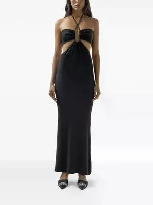 Gcds Halterneck Cut-out Maxi Dress