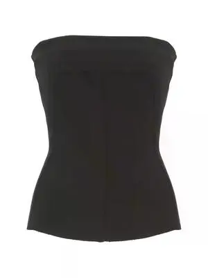 Rick Owens Rick Owens Sleeveless Corset Top With Back Zip Black