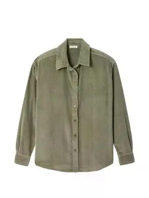 American Vintage Corduroy Long-sleeve Shirt - Green