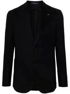 Tagliatore Brooch-detail Blazer - Blue