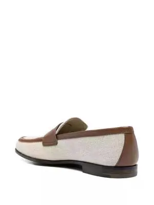 Church's Panelled Leather-trim Loafers